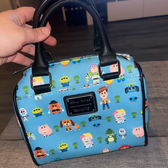 Loungefly | Bags | Loungefly Disney Pixar Blue Mini Bag | Poshmark